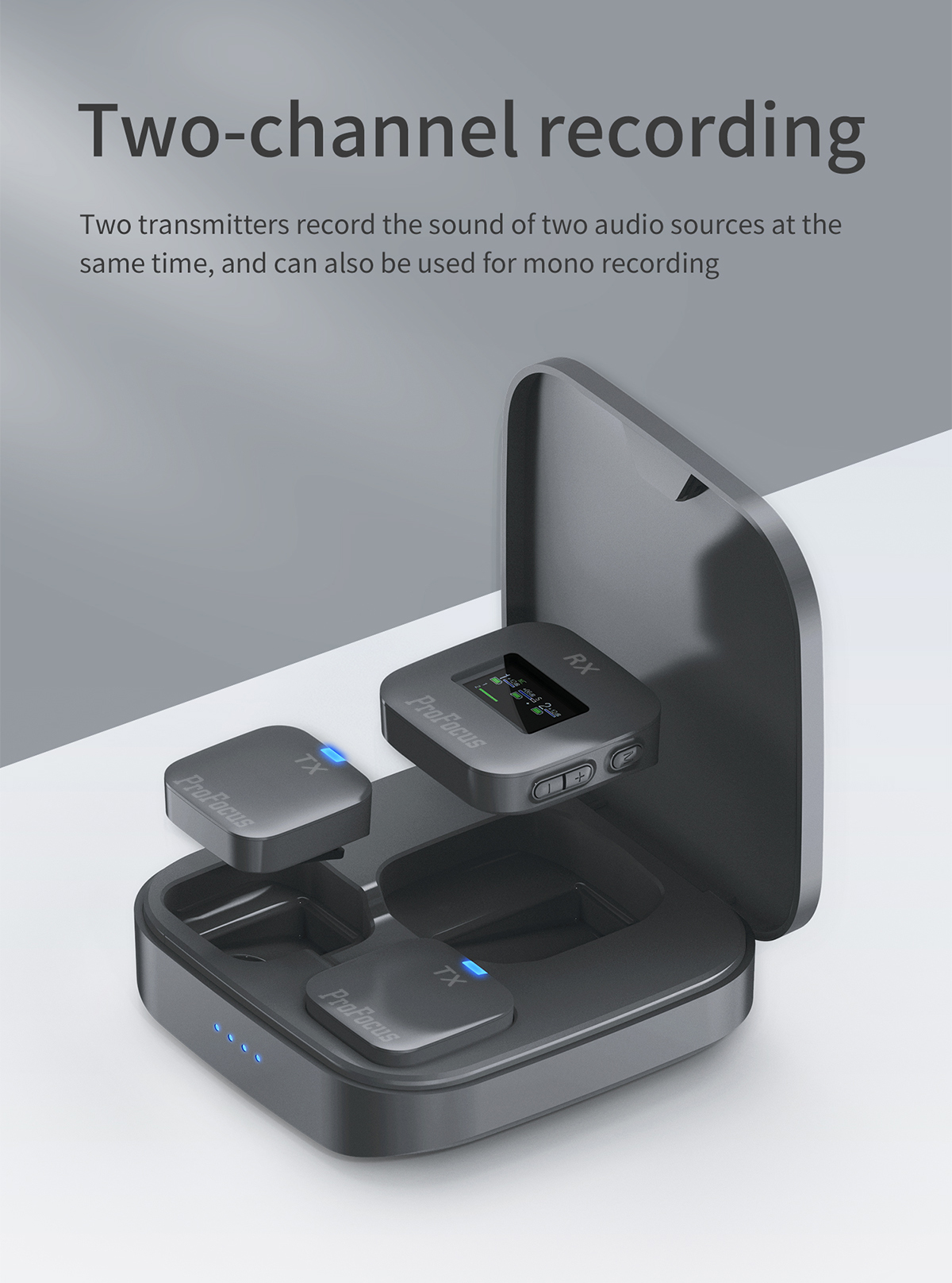 Dual Channel Wireless Microphone PF55